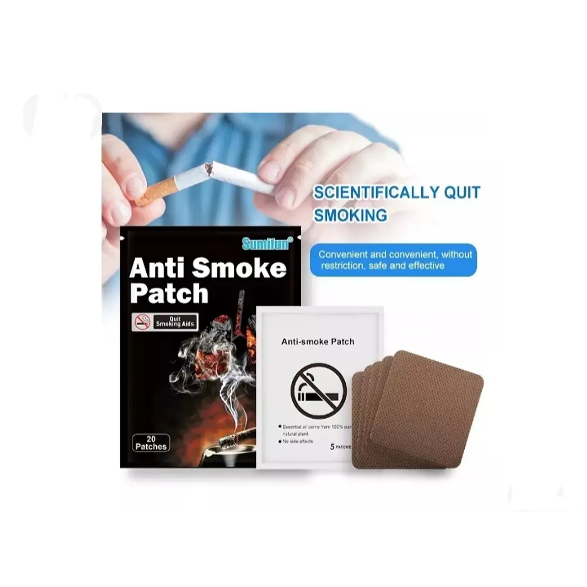 40 Parches Nicotina Anti-Smoke Patch Sumifun