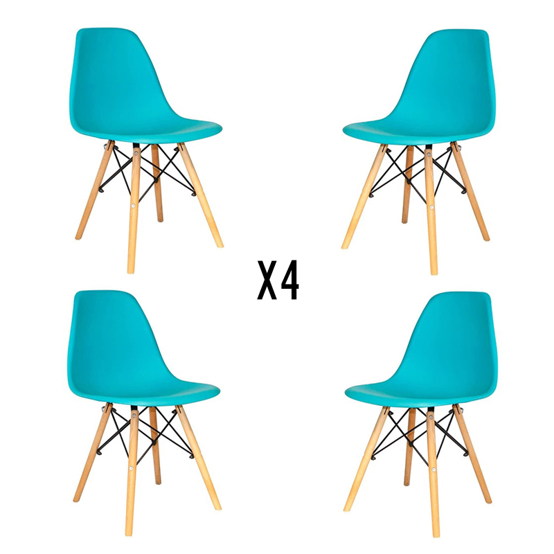 Pack 4 Sillas Eames