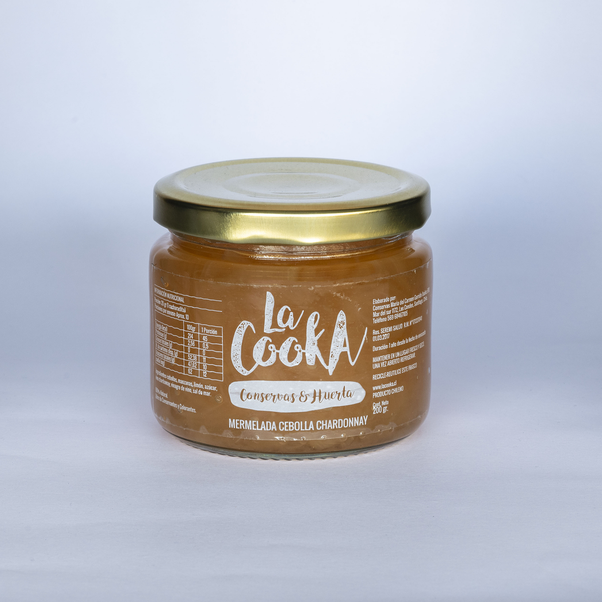 Mermelada Cebolla Chardonnay 200 grs. La Cooka