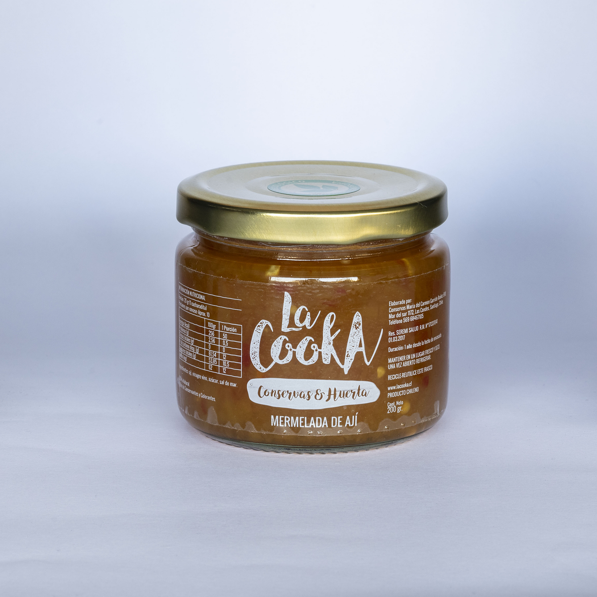 Mermelada de Aji 200 grs. La Cooka