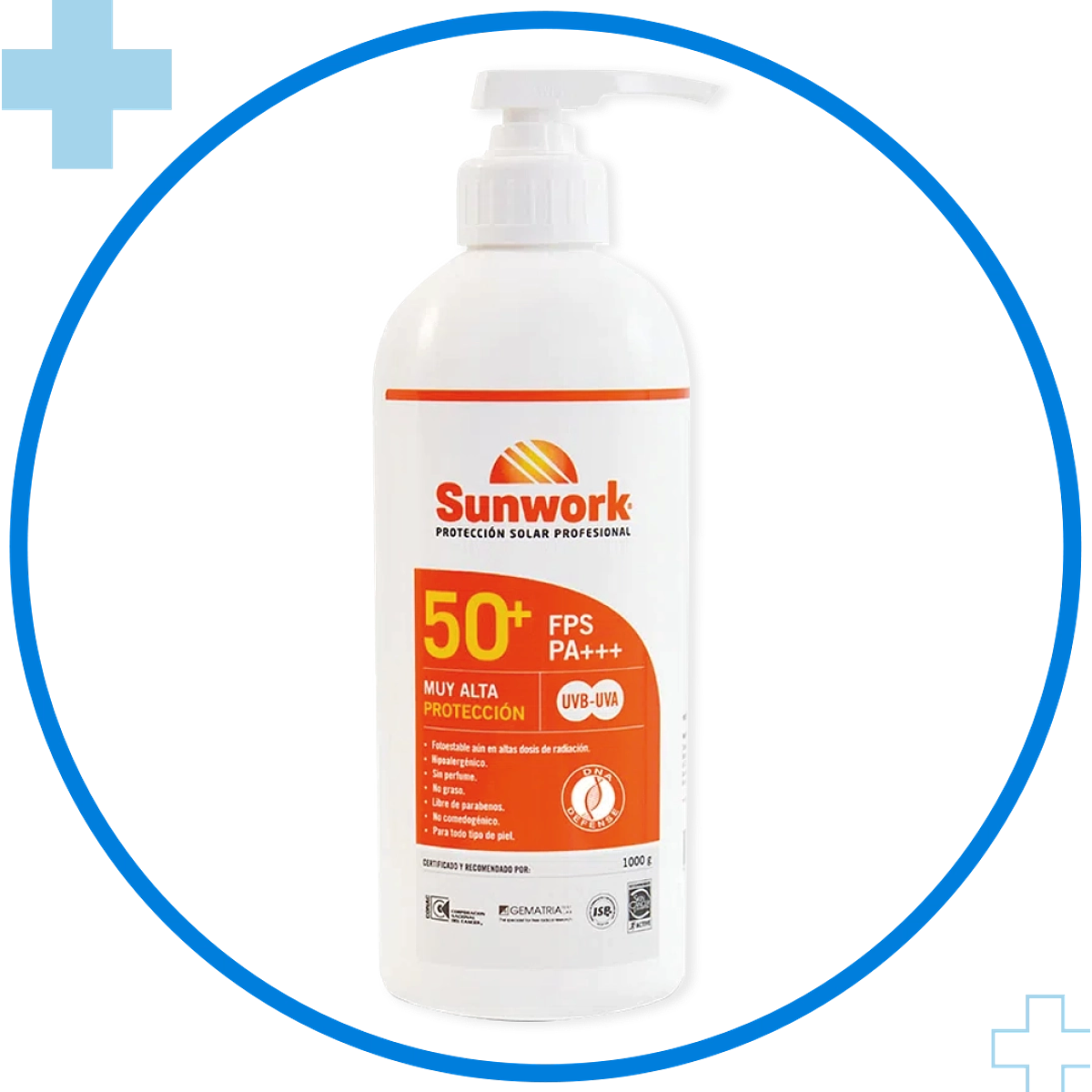 Protector Solar Sunwork Gel FPS 50+ 60gr Certificado | HomeTest Chile ...