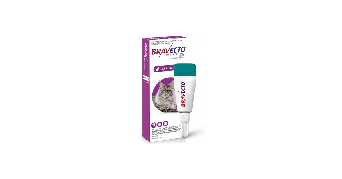 BRAVECTO GATO PLUS 500 MG (6,25 A 12,5 KG)