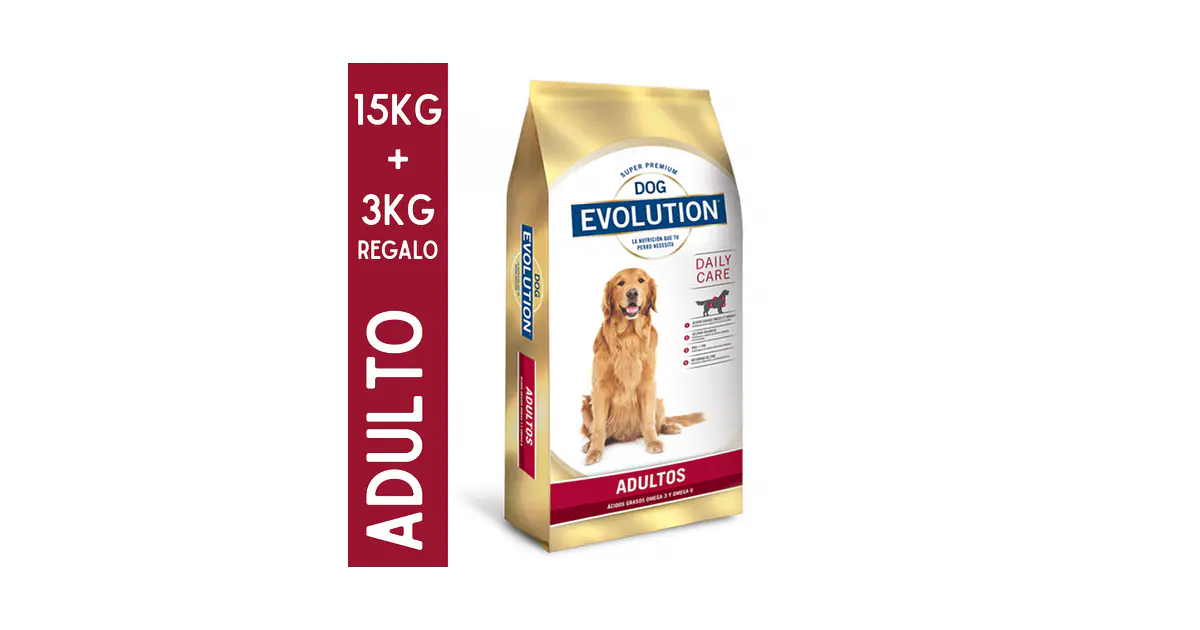 Dog Evolution Adulto 15Kg + 3Kg