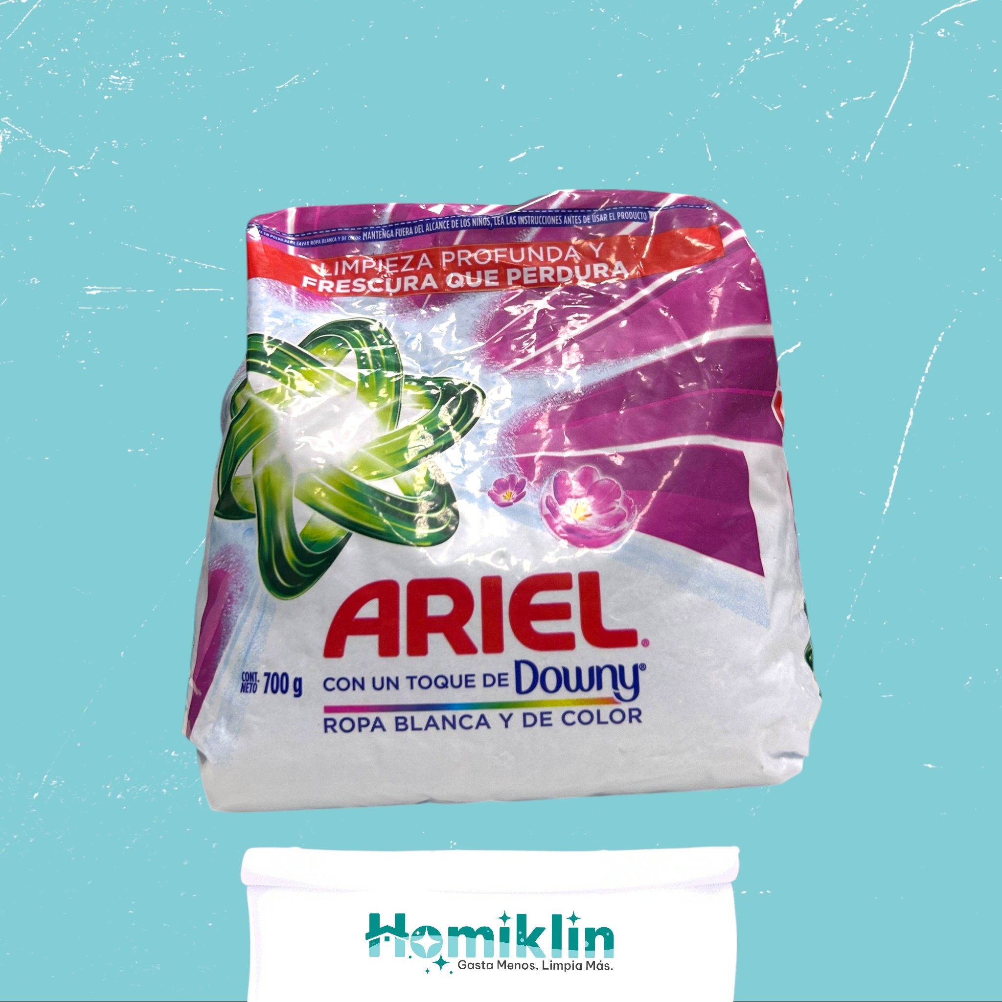 Detergente en Polvo Ariel + Downy 700 g