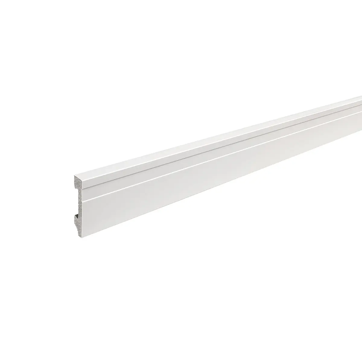 Guardapolvo Line Blanco Mate 70 mm x 15 mm x 2,5 m
