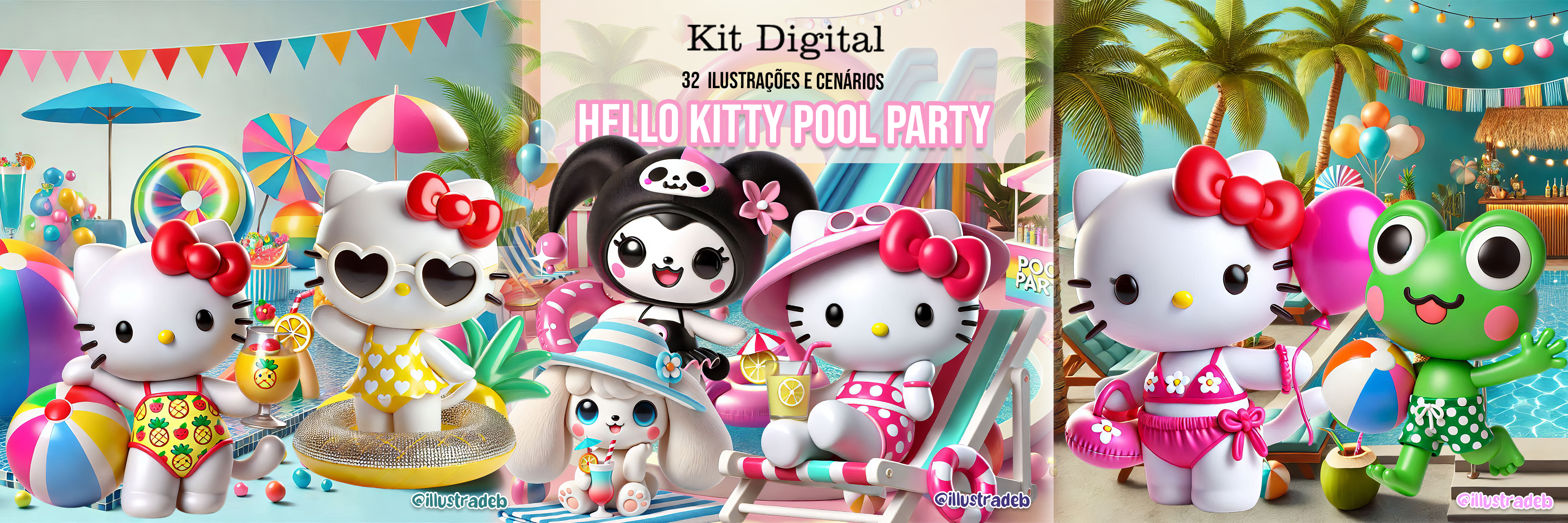 Hello Kitty Pool Party