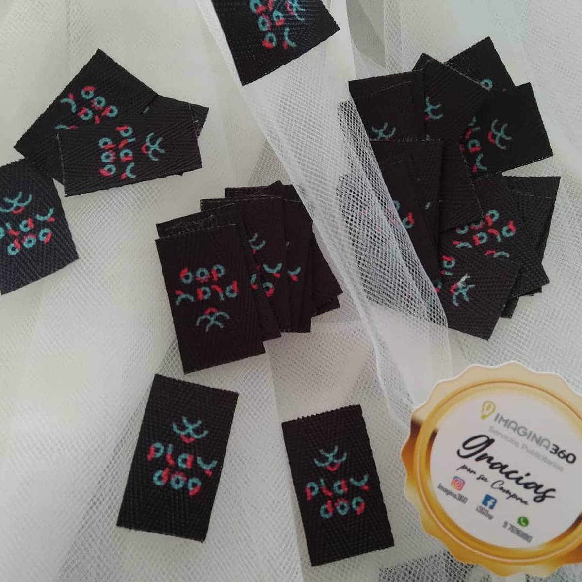 100 Etiquetas Mini Personalizadas Para Accesorios Pequeños