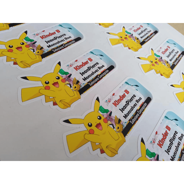 Pack stickers escolares personalizadas