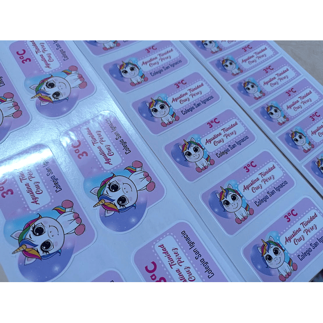 Pack stickers escolares personalizadas