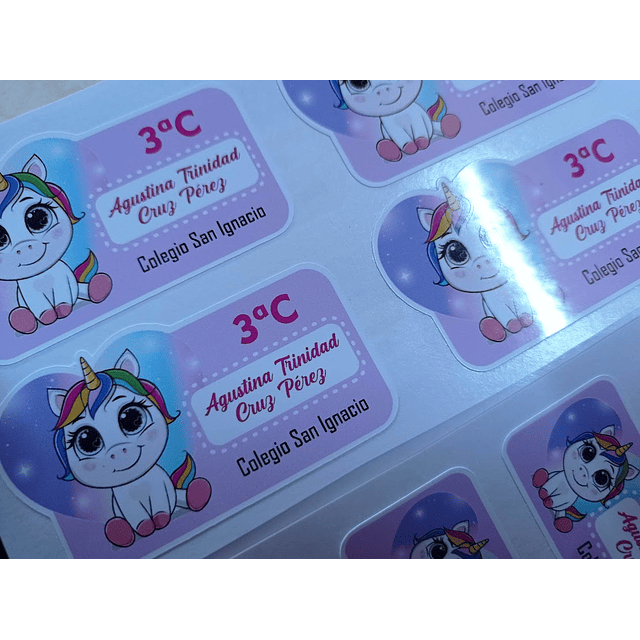 Pack stickers escolares personalizadas