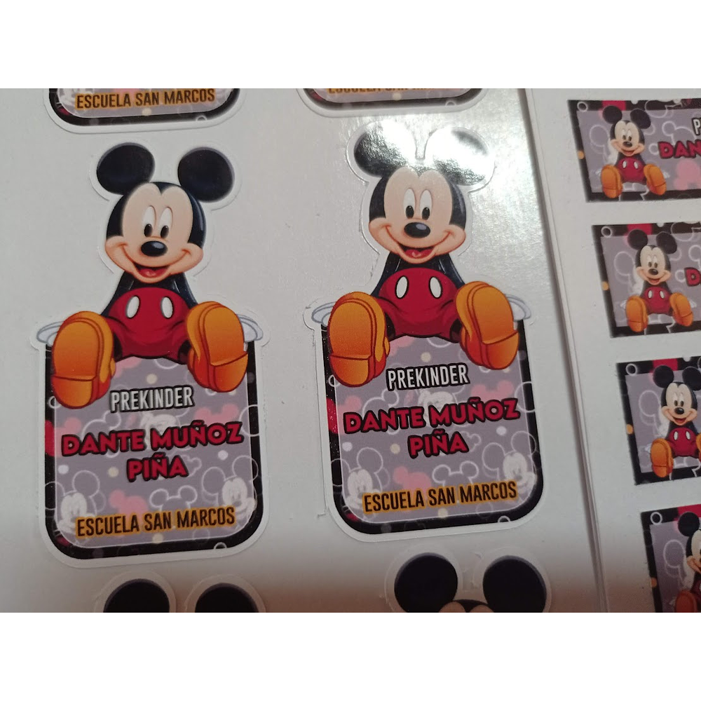 Pack stickers escolares personalizadas