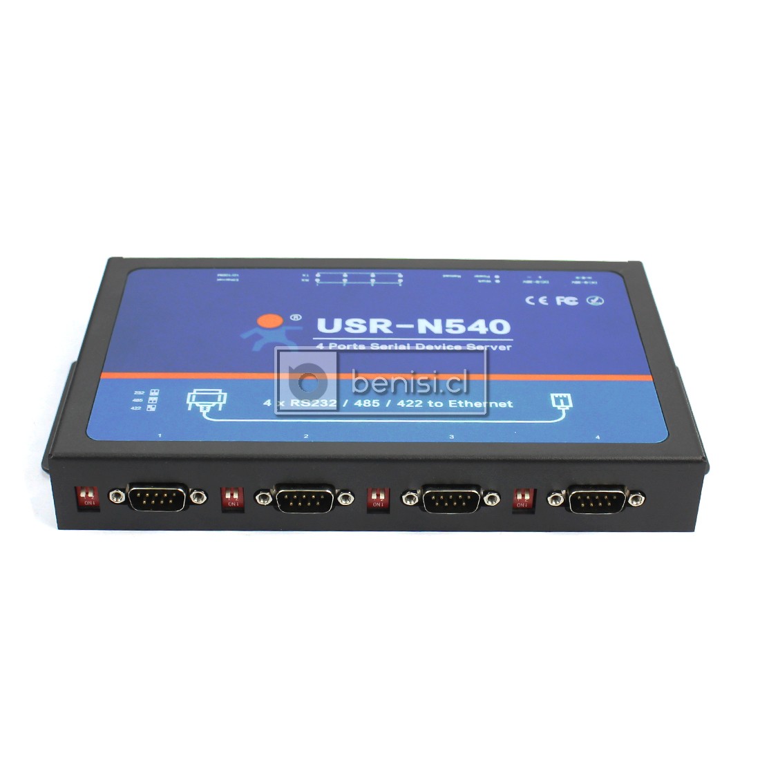 CONVERTIDOR 4 PUERTOS SERIALES RS232 RS485 A ETHERNET
