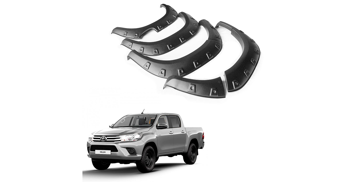Extensión Tapabarro Militar Hilux Revo 2016-2019 Modelo DX