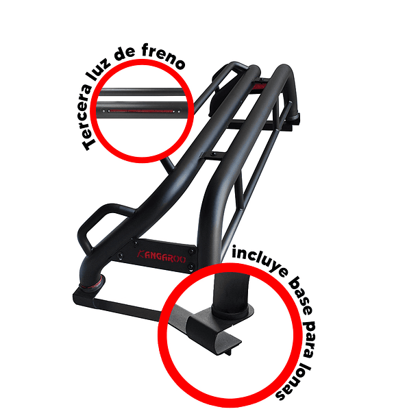 Barra Antivuelco Ford Ranger 2024+ Color Negro