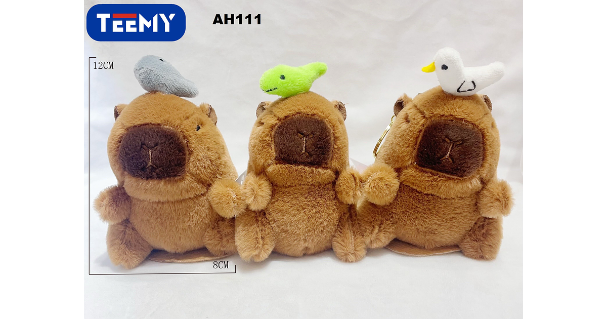 LLAVERO CAPYBARA PAQUETE 12 PIEZAS