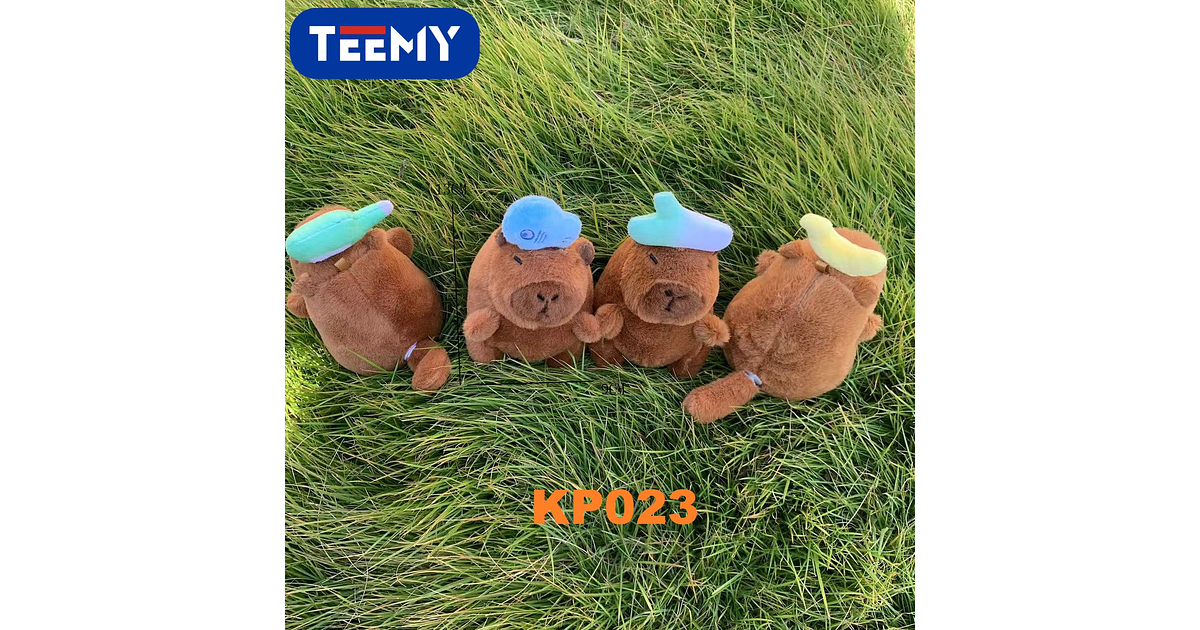 LLAVERO CAPYBARA PAQUETE 12 PIEZAS