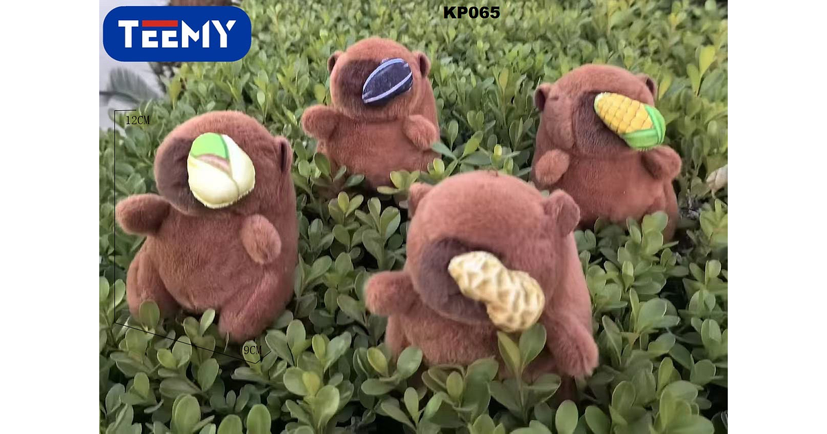 LLAVERO CAPYBARA PAQUETE 12 PIEZAS