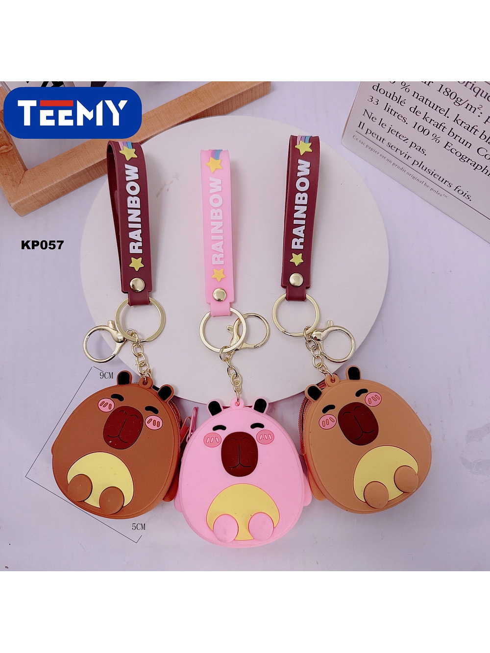 LLAVERO CAPYBARA PAQUETE 12 PIEZAS