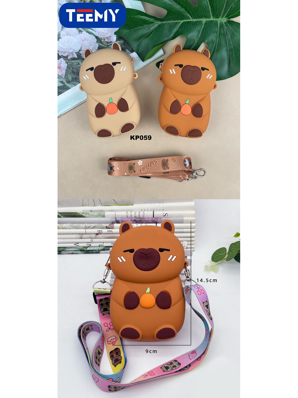 LLAVERO CAPYBARA PAQUETE 12 PIEZAS