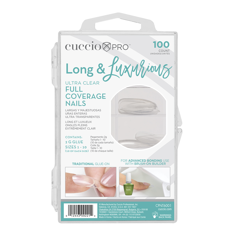 Long & Luxurious Ultra Clear Full Cover Tips