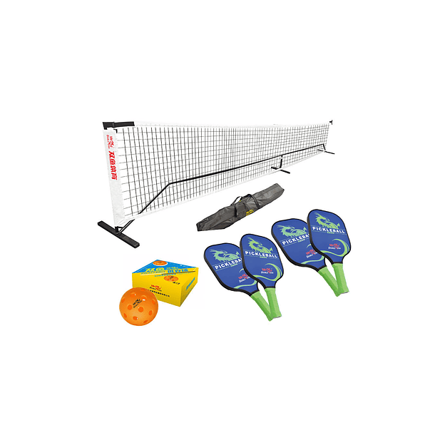Set de Pickleball Full (incluye raquetas, malla y pelotas)