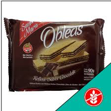Galletas Obleas Chocolate Santa Maria Sin Gluten Sin Lactosa