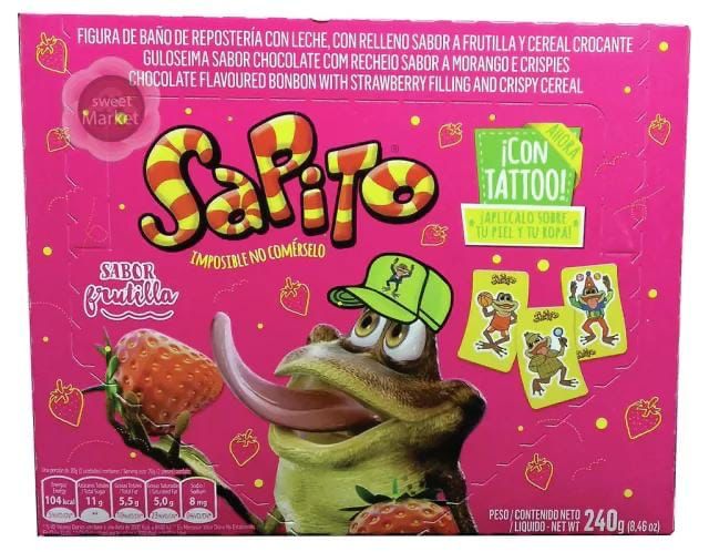 Caja Sapito Frutilla 24 Unidades Sin Gluten