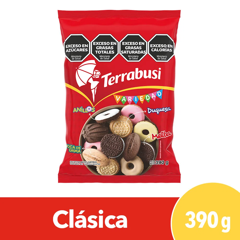 Galletitas Dulces Variedad De Terrabusi 390 Gramos
