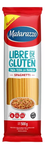 Fideos Spaghetti Sin Gluten Matarazzo 500 Gramos