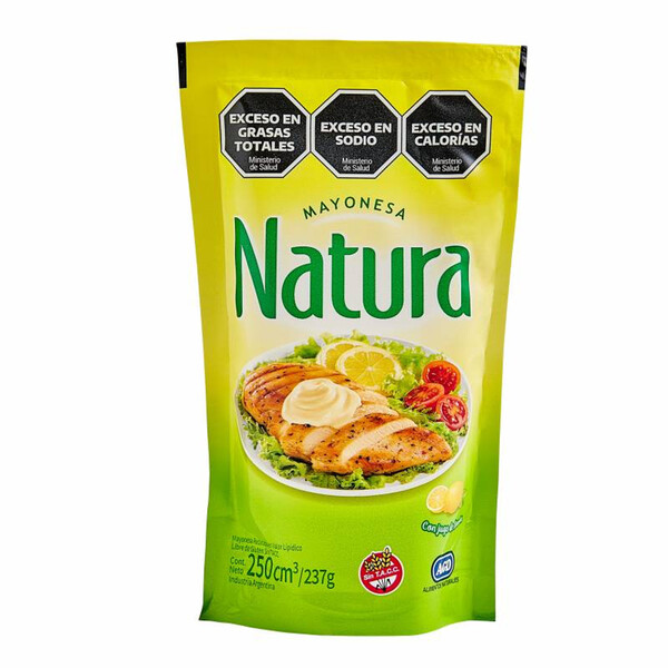 Mayonesa Natura Mayonesa Con Jugo Limón Sin Gluten 250 Gramo
