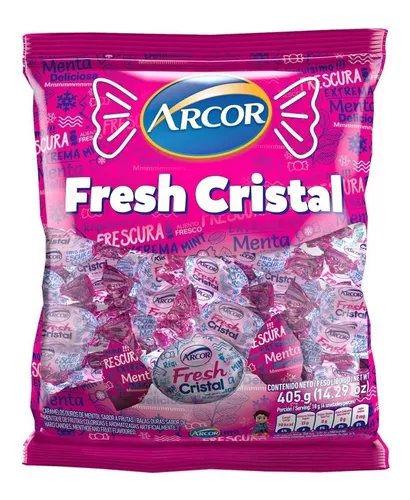 Bolsa Caramelo Fresh Cristal 405 Gramos