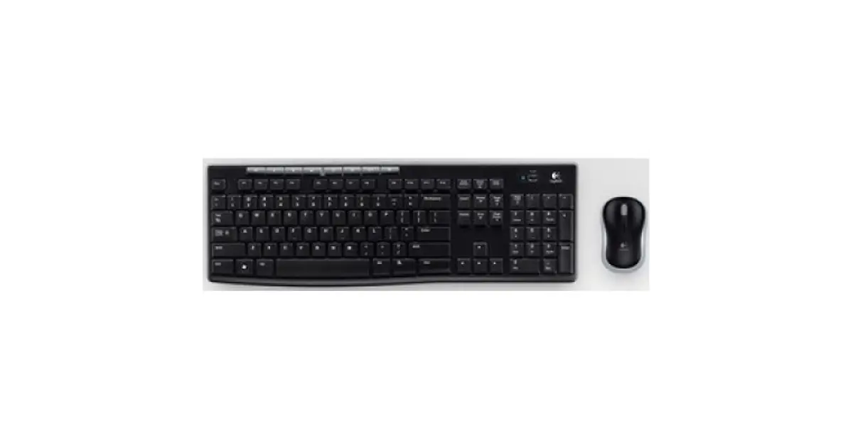 Kit de Teclado y Mouse LOGITECH MK270, Estándar, Negro, 10 m