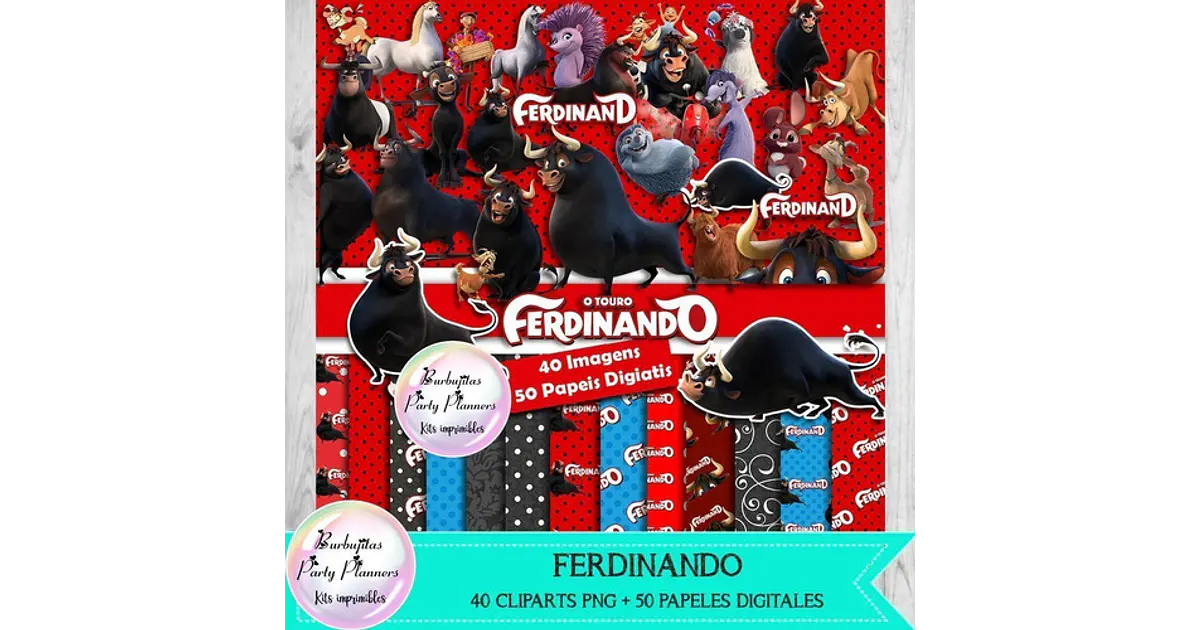 Papeles Y Cliparts Png Digitales Pelicula Toro Ferdinand