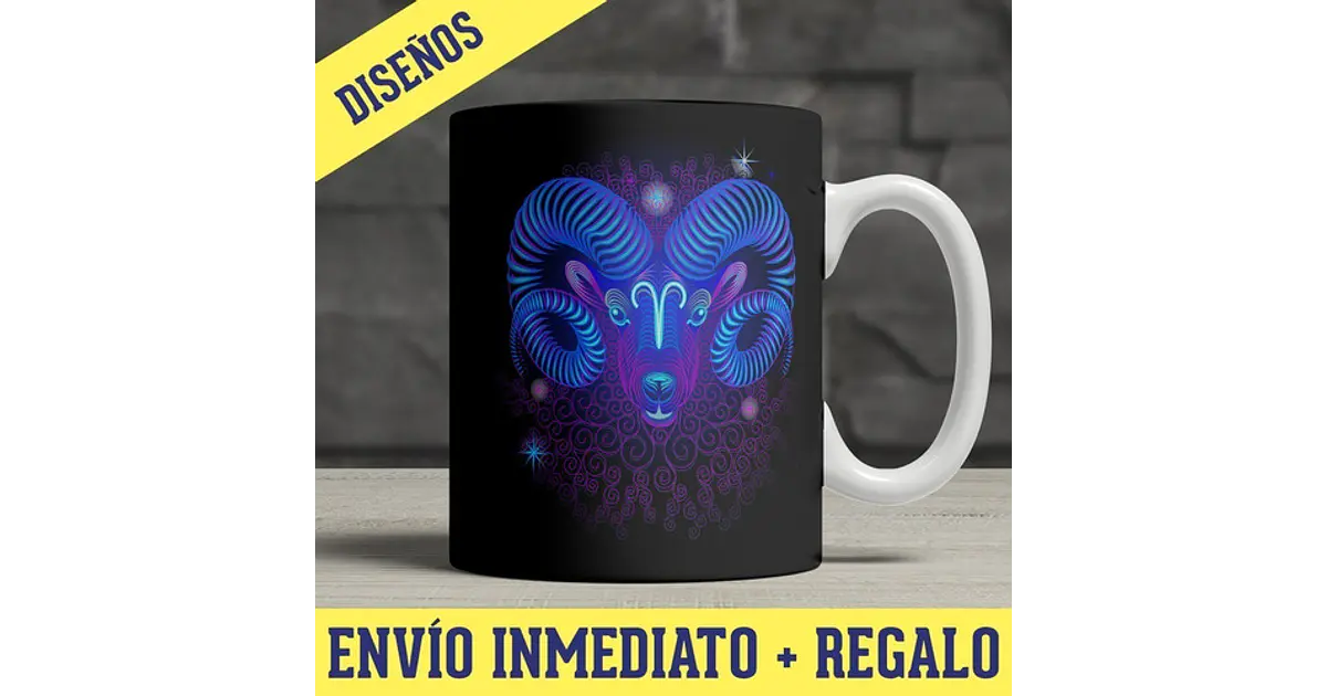 Diseños Plantillas Tazas Signos Del Zodiaco Sublimación M3