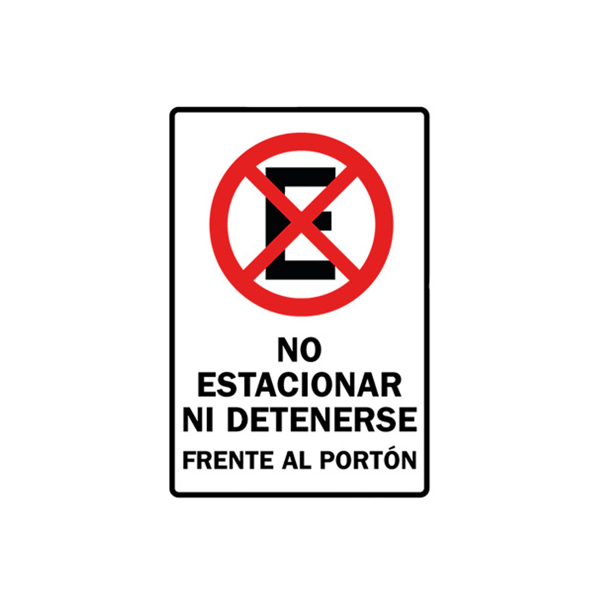 Letrero Adhesivo 40x20 cms.