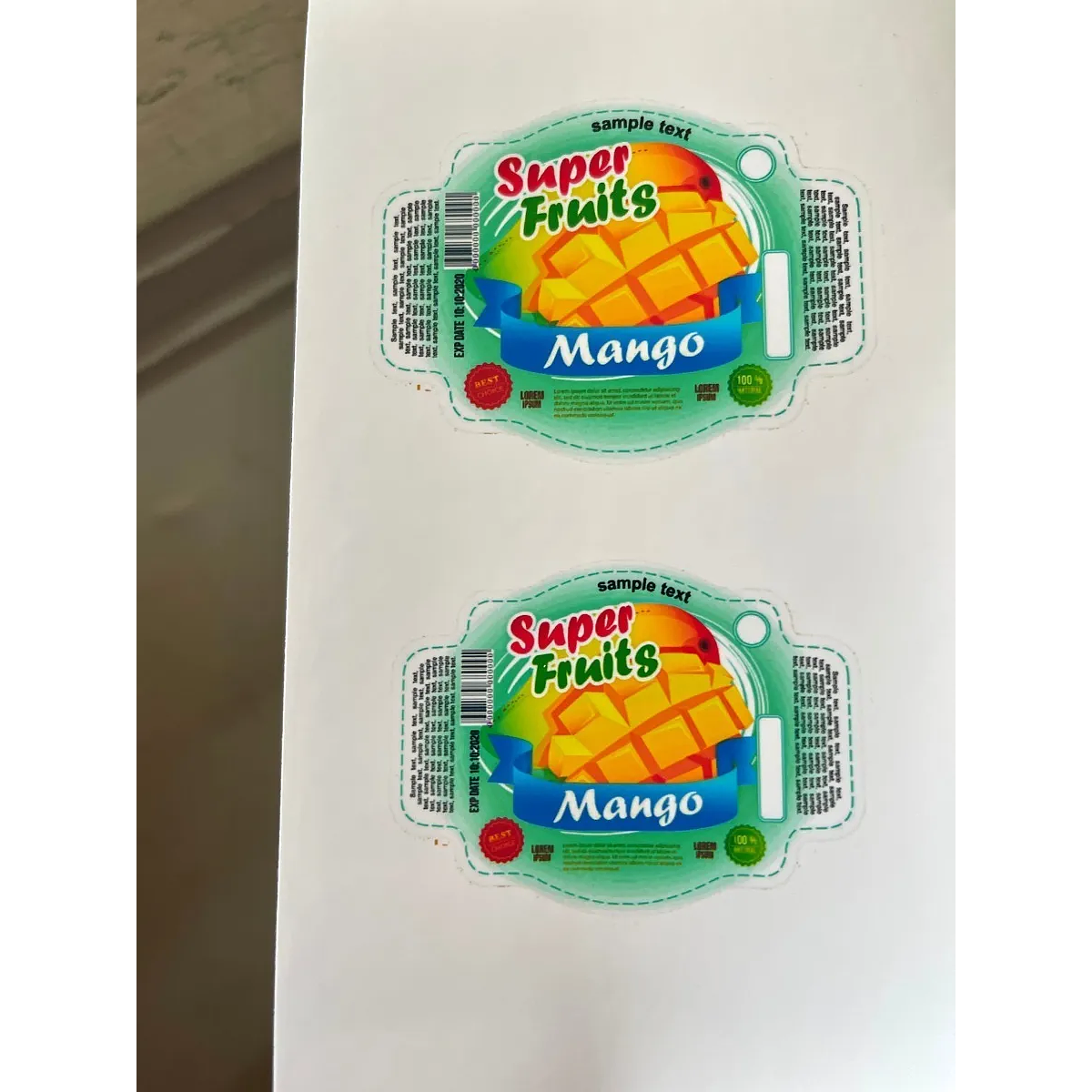 Vinilo Adhesivo Blanco Glossy Imprimible A4/20 Hojas Imprink