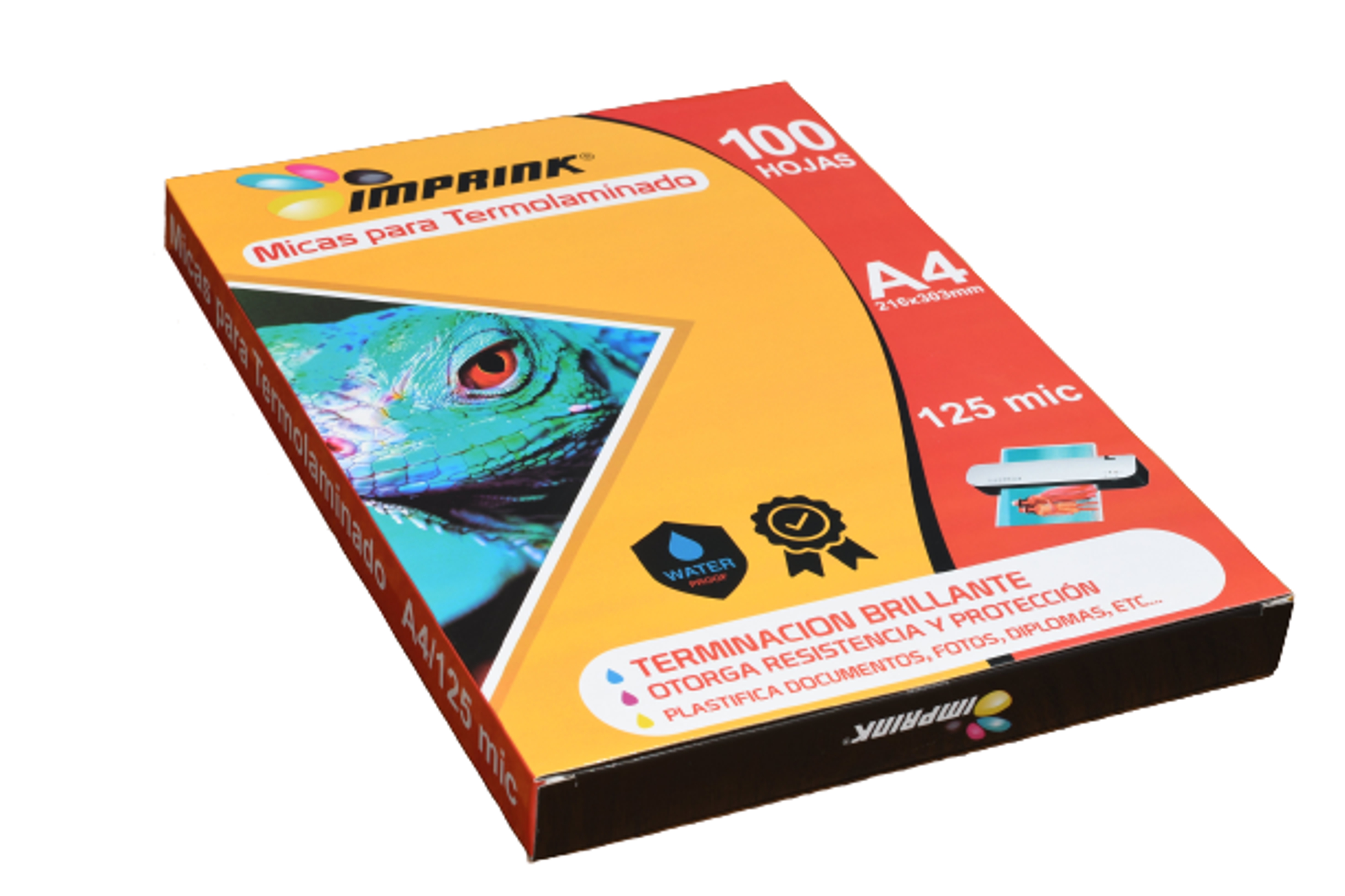100 Micas Para Termolaminadora Plastificadora A4 125mic