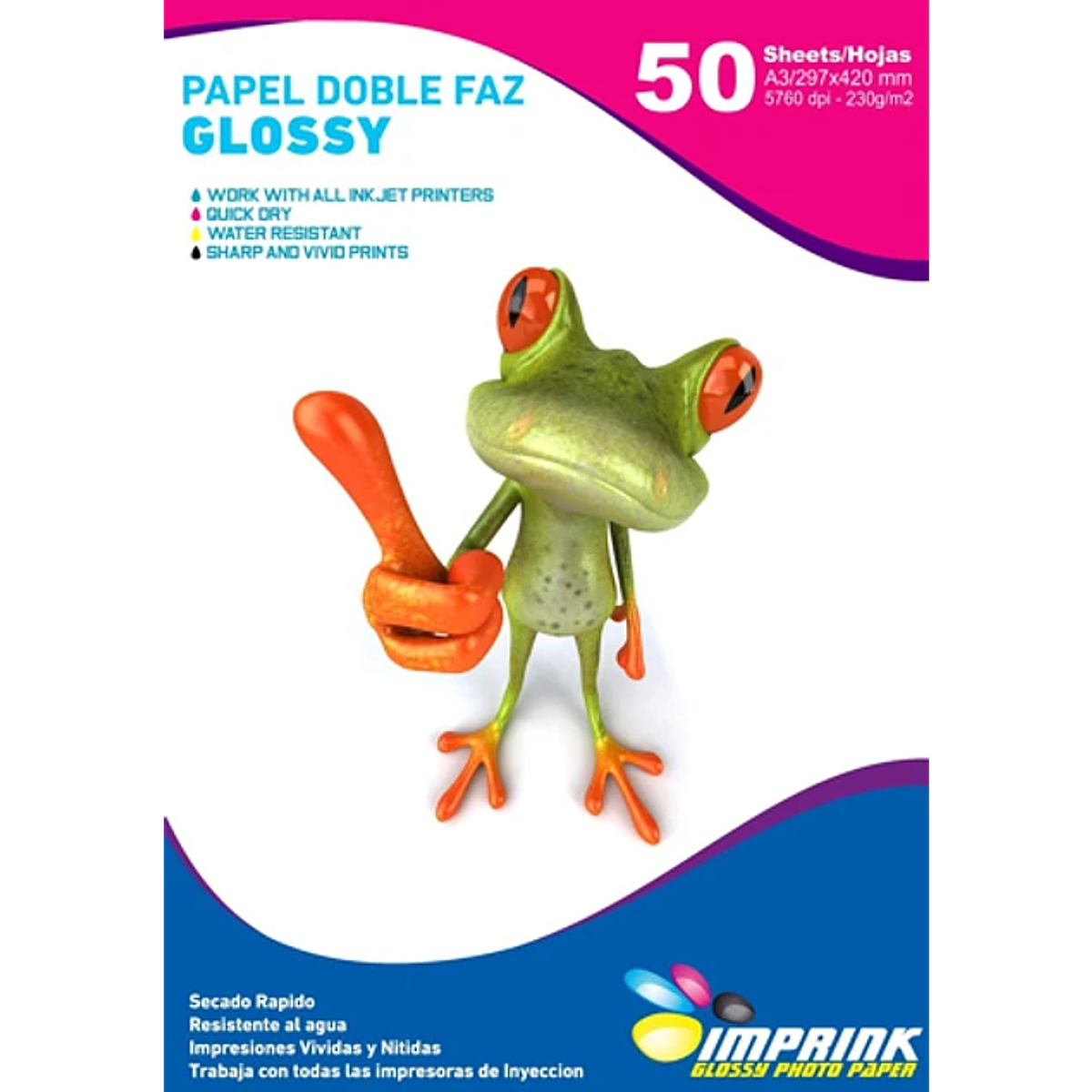 SEGUNDA SELECCIÓN! Papel Doble Faz Glossy Brillante A3 De 23