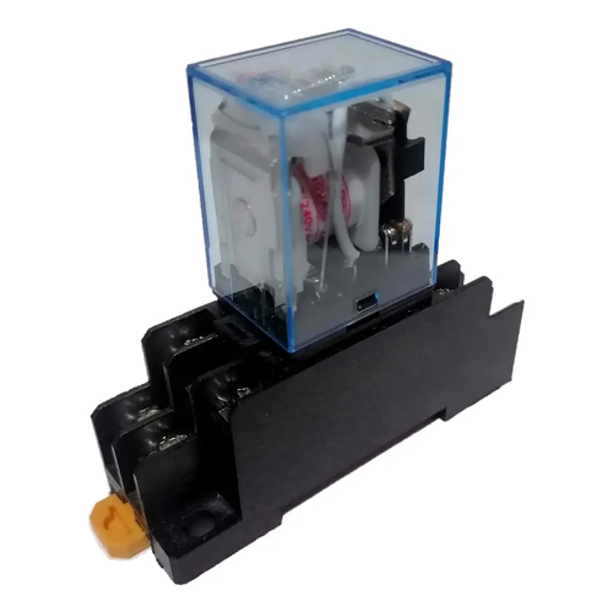 Rele 8 Pines 220vac Con Base, 2no + 2nc, 10a