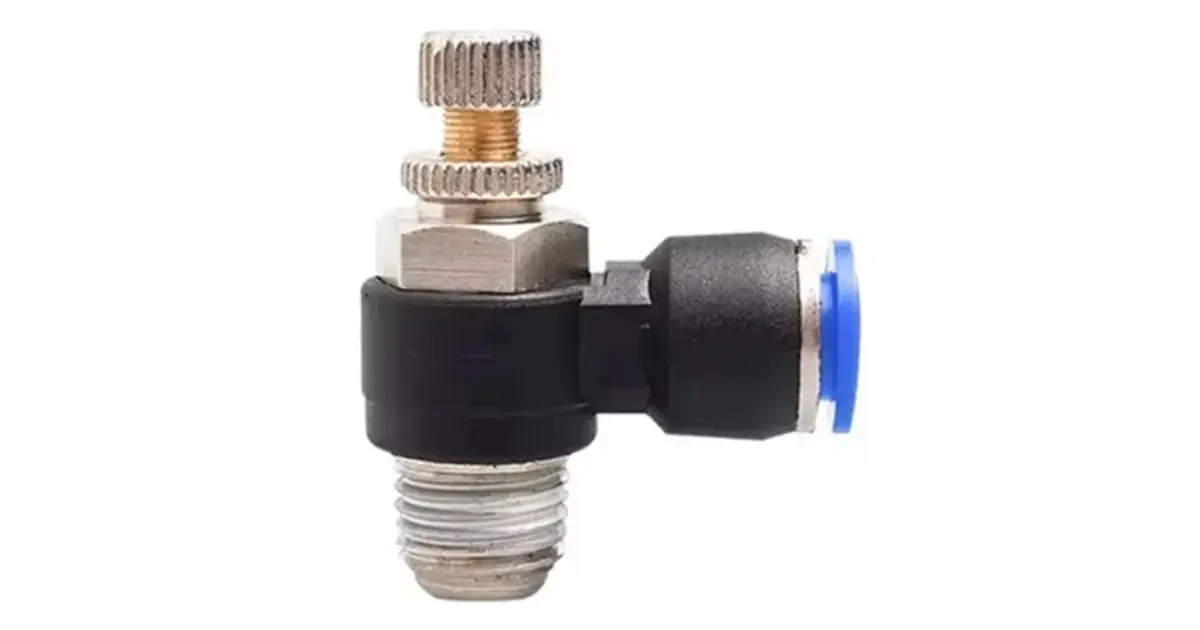 Conector Regulador De Flujo Aire Hilo De 1/4 X 6mm Neumático
