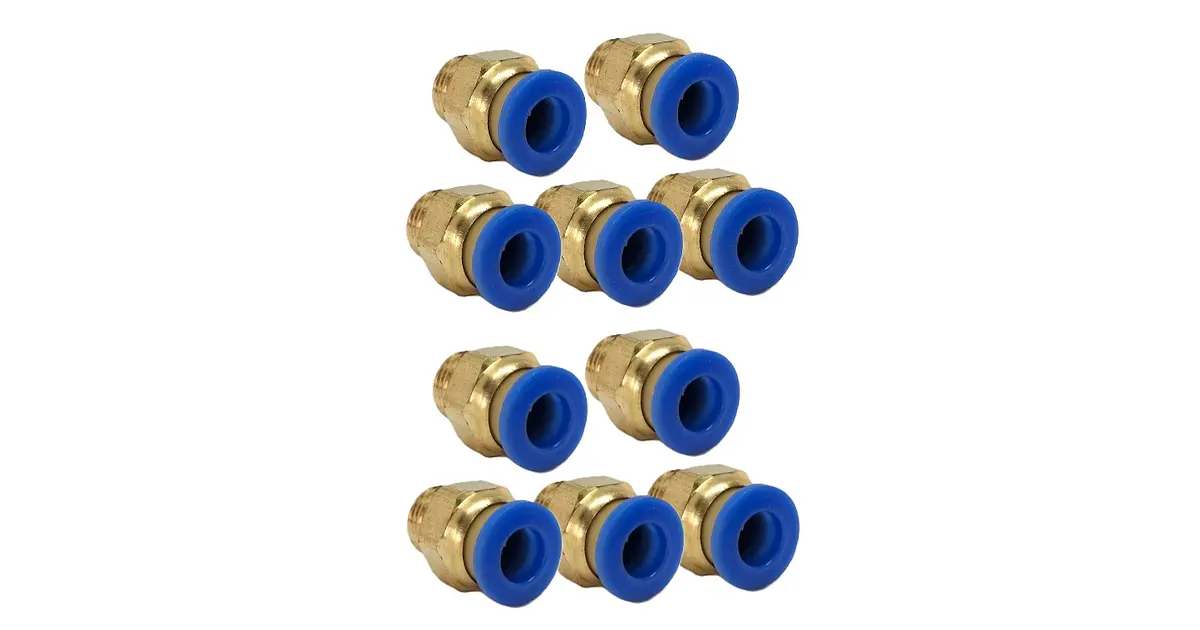 Conector Recto Hilo 1/8 X 6mm Neumático Pack 10 Unidades