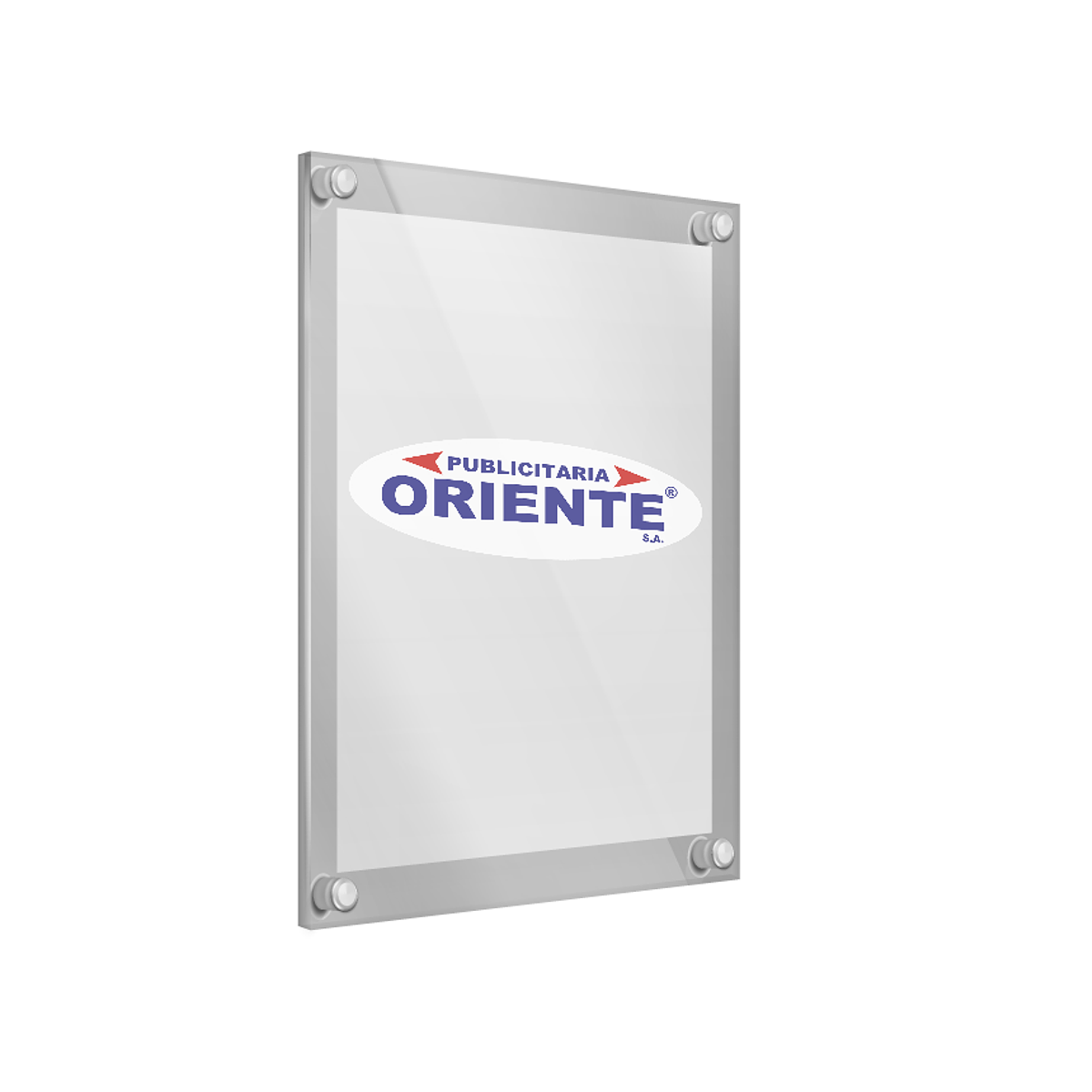 Soporte Publicitario Pared | Acrilico | Aluminio | Trovicel