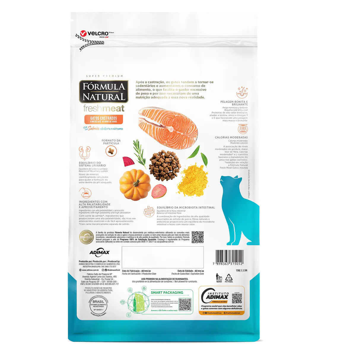 Fórmula Natural Gato Castrado Fresh Meat Salmón 7 kg