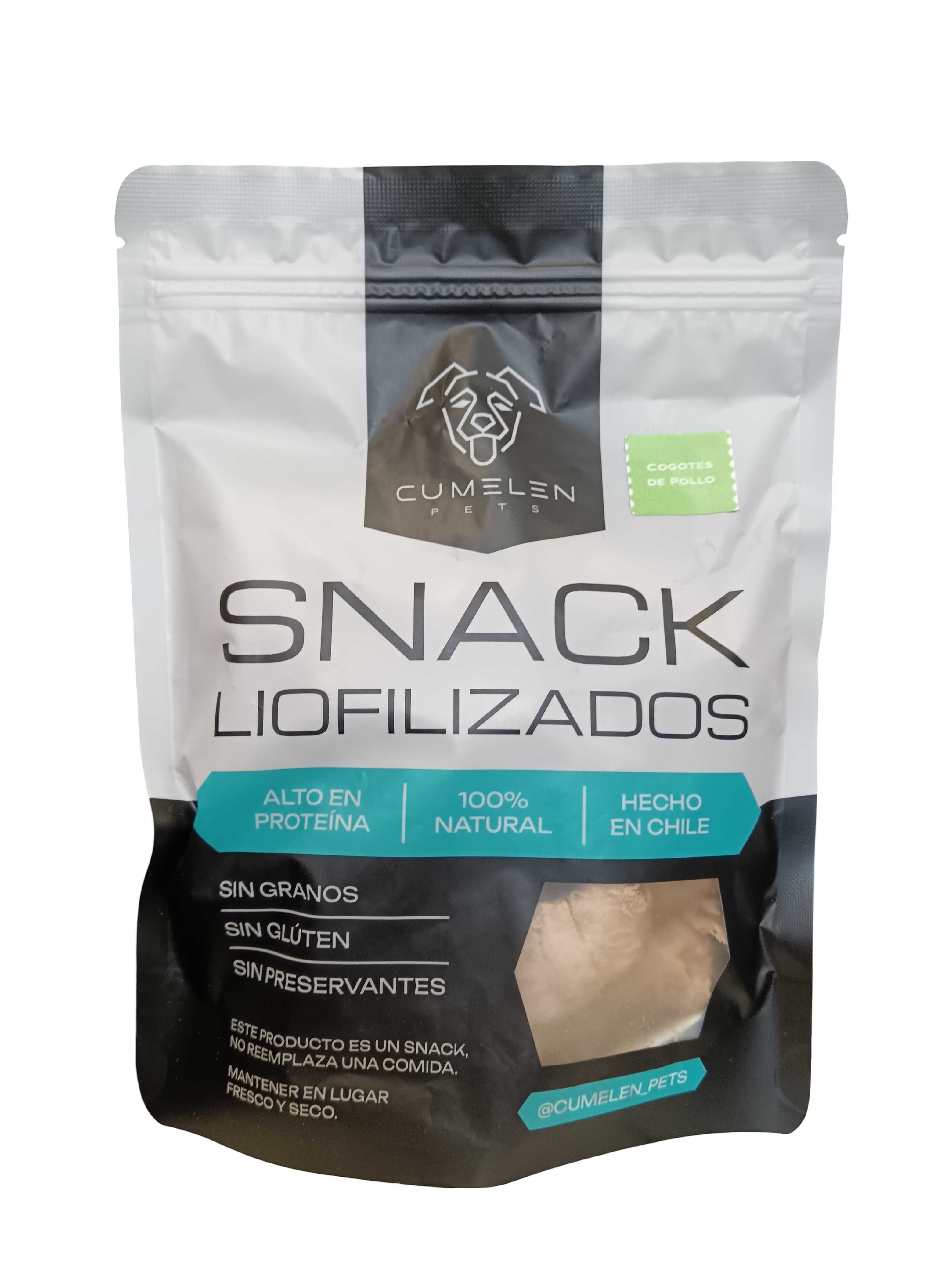 Cumelen Cogote Pollo Liofilizado 100g: Snack Natural Perro