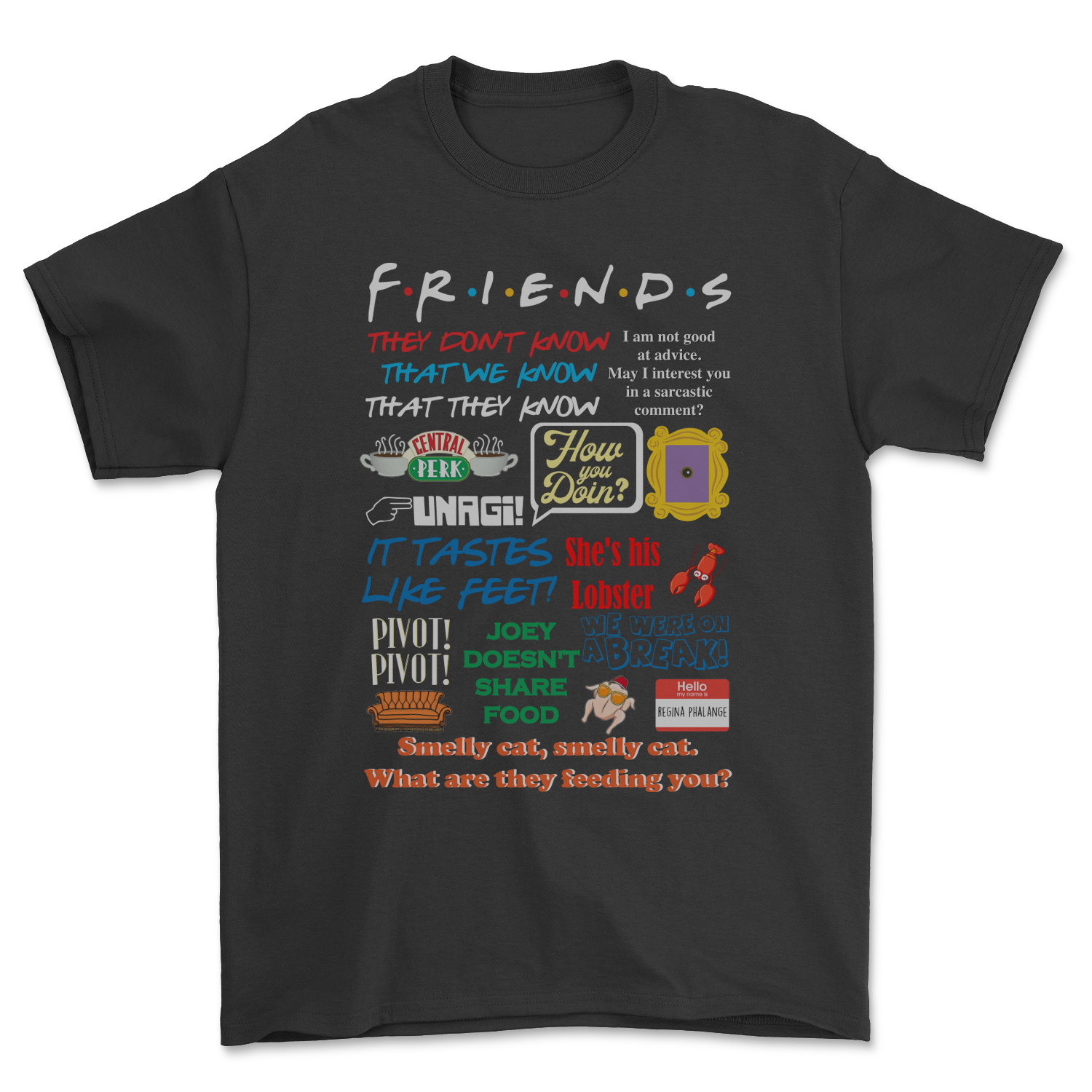 Polera Friends Frases Premium