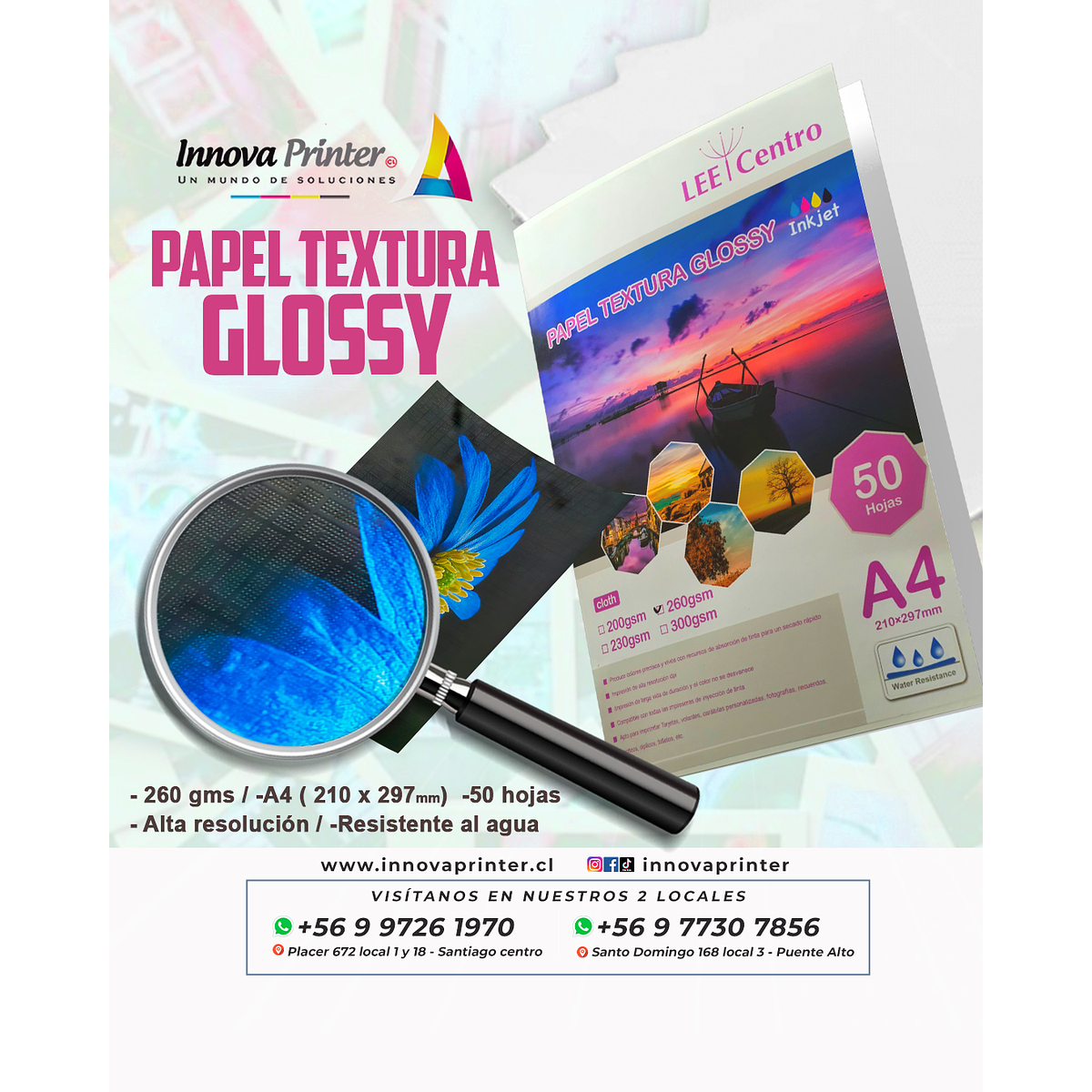 TEXTURADO BRILLANTE A4 260G