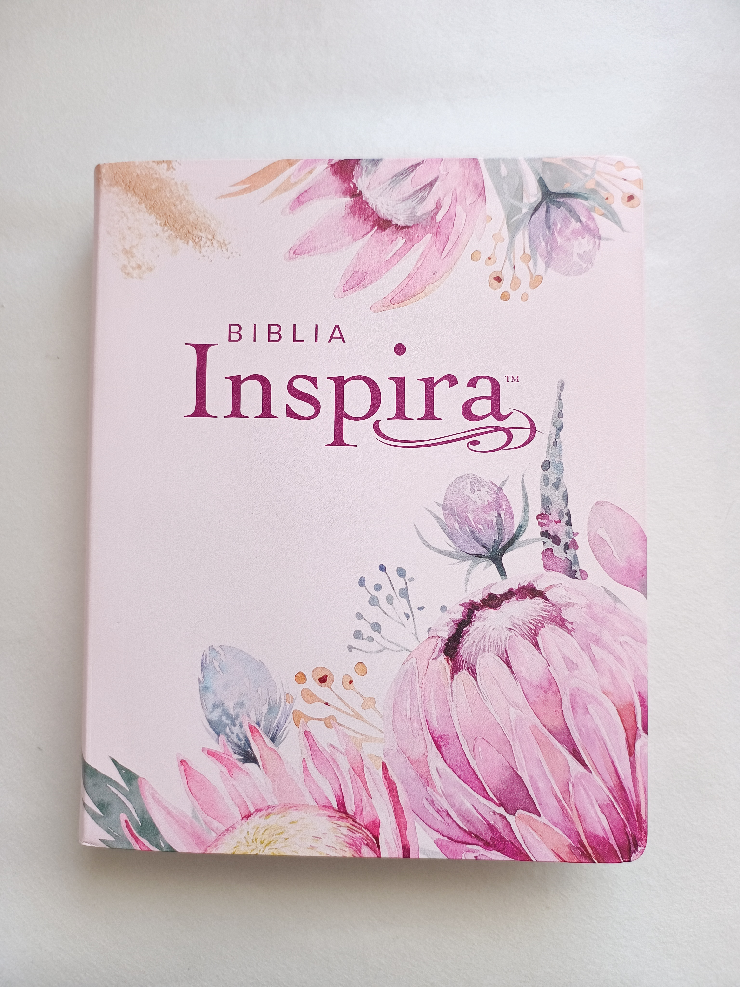 Biblia Inspira NTV Rosa - Letra Grande