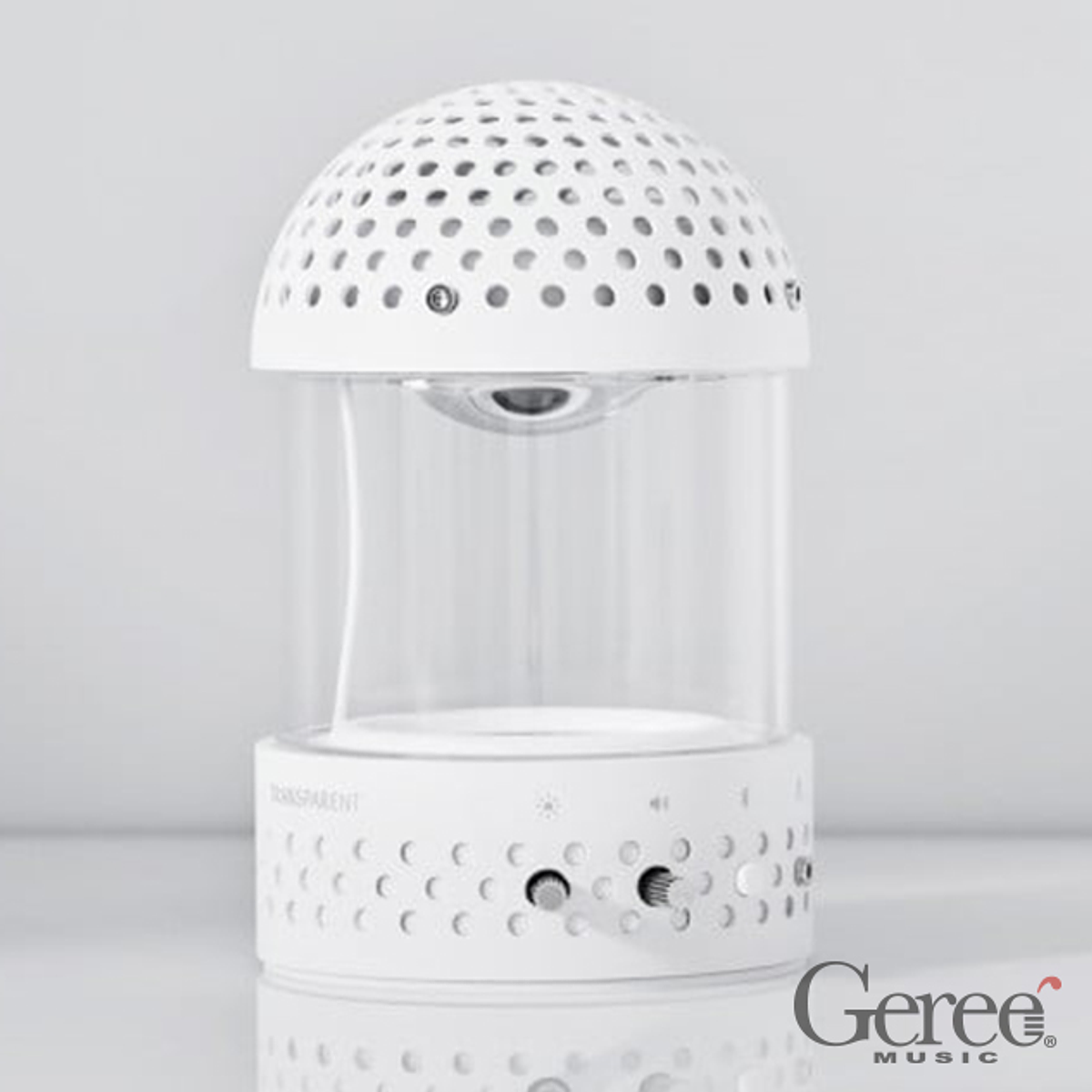 TRANSPARENT LIGHT SPEAKER WHITE PARLANTE BLUETOOTH