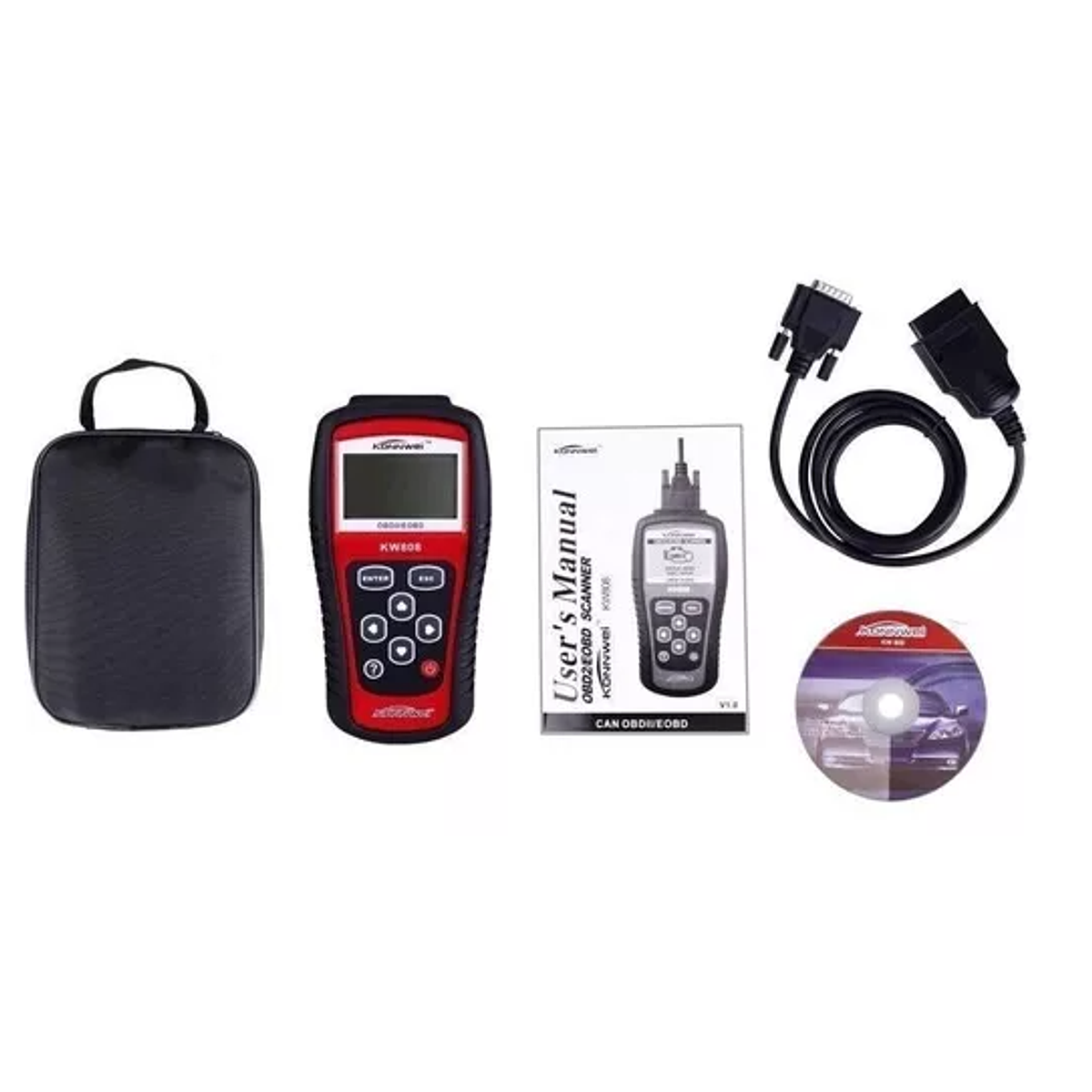 Escaner Automotriz Konnwei Kw808 Obd2 / Eobd Multimarcas ...