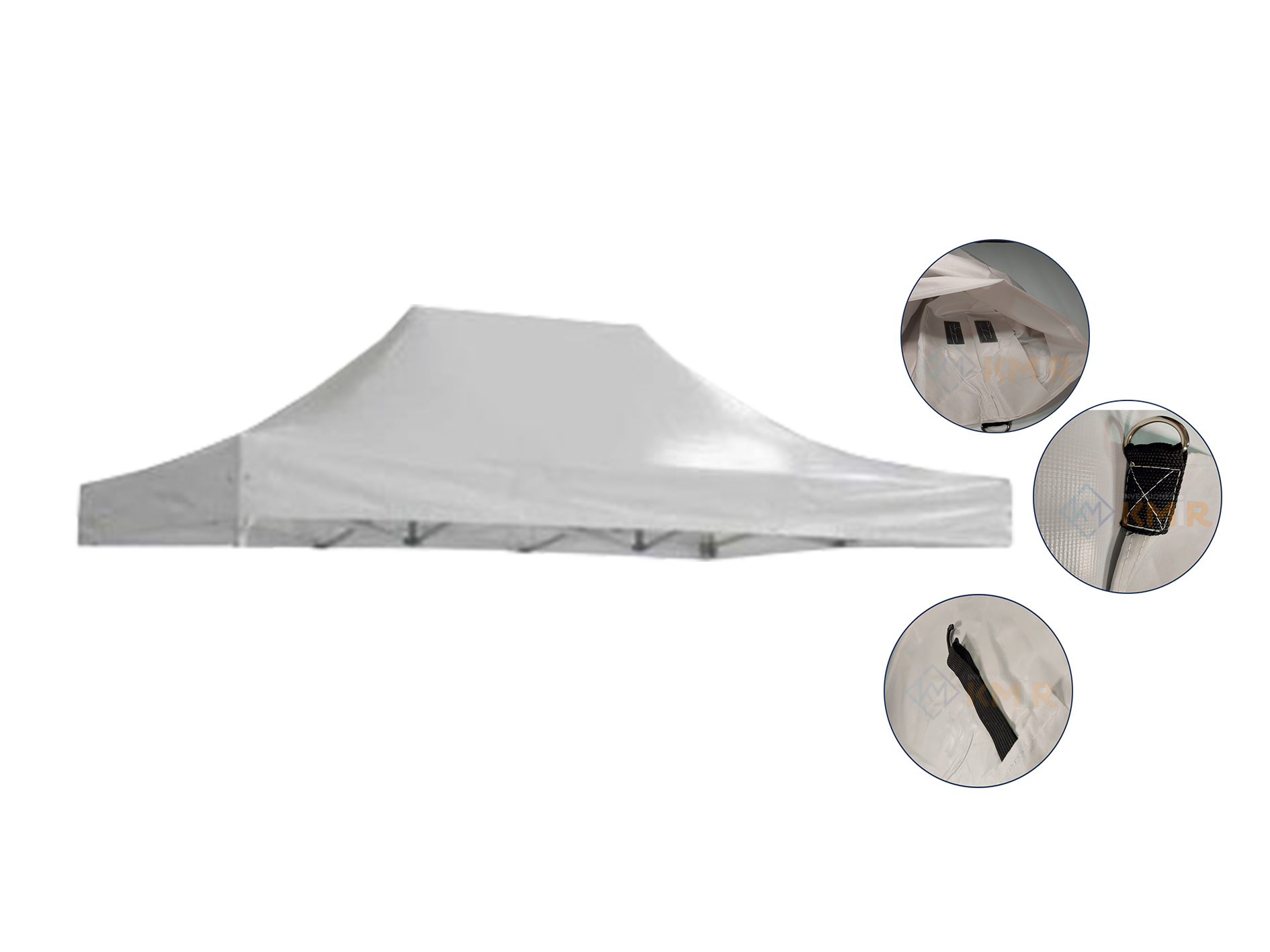 Lona de Repuesto para toldo 2x3 PVC Blanco (Premium)